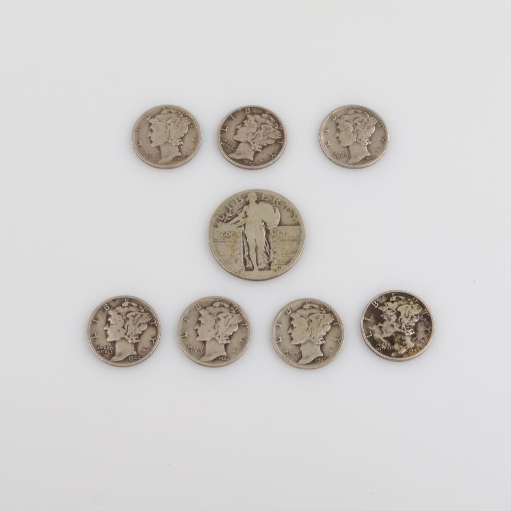 8 US Silver Coins | Property Room