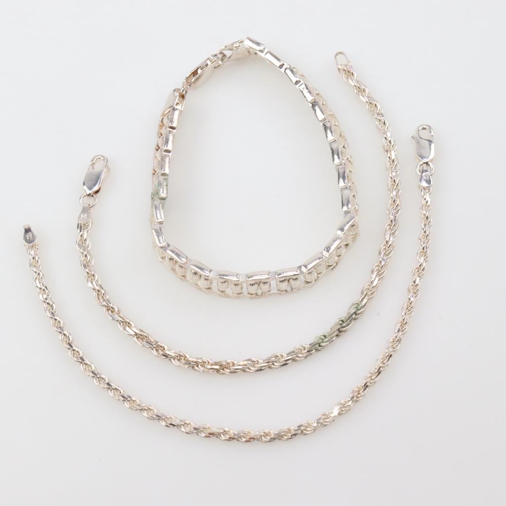 .800 - .900 Silver Jewelry, 3 Pieces | Property Room