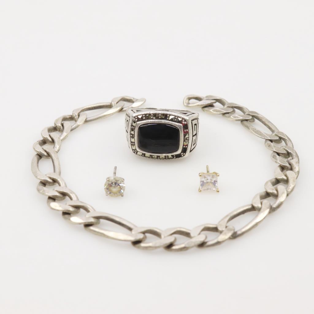 .800 - .900 Silver Jewelry, 4 Pieces | Property Room