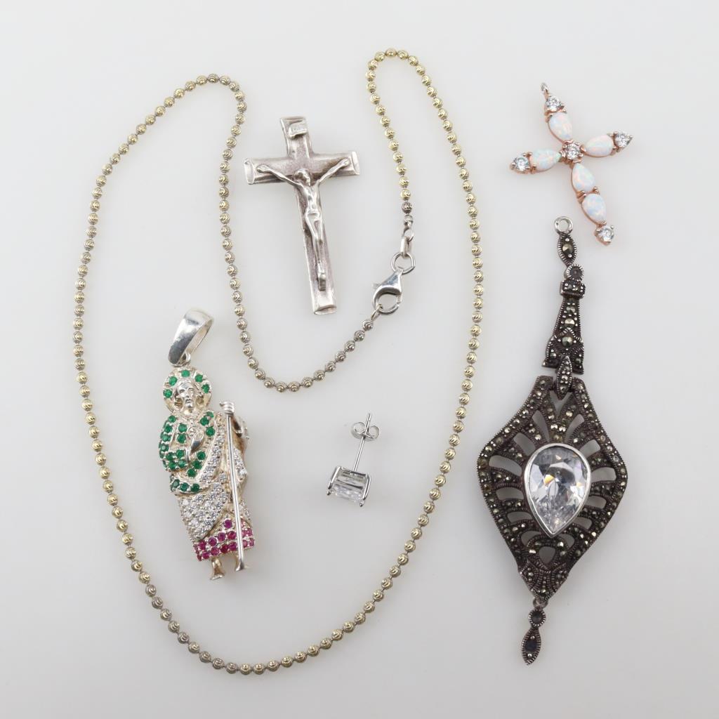 .800- .900 Silver Jewelry, 6 Pieces | Property Room