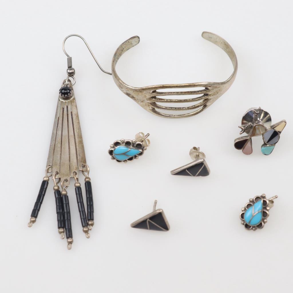 .800 - .900 Silver Jewelry, 7 Pieces | Property Room