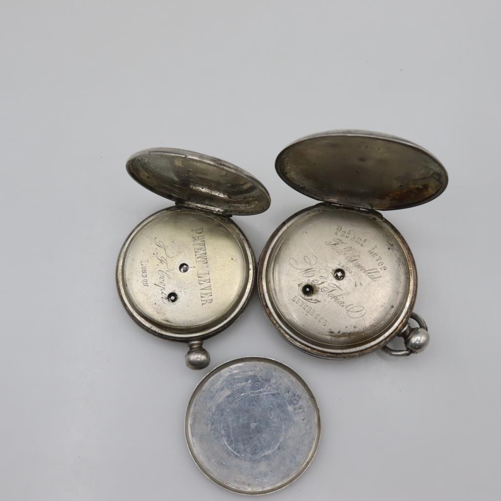 .800 -.900 Silver Mixed Pocket Watches And Parts, 2+ Pocket Watches ...
