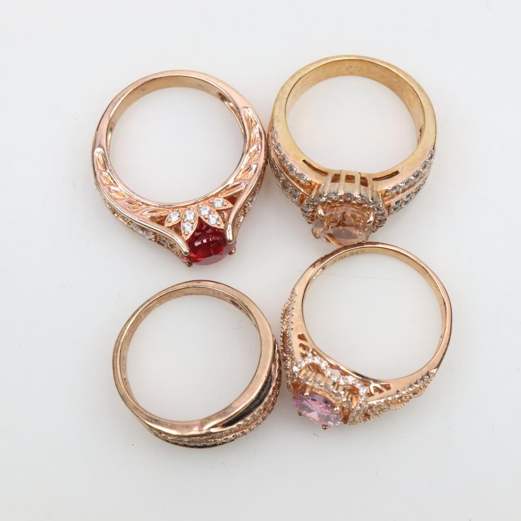 .800 - .900 Silver Rings, 4 Pieces | Property Room