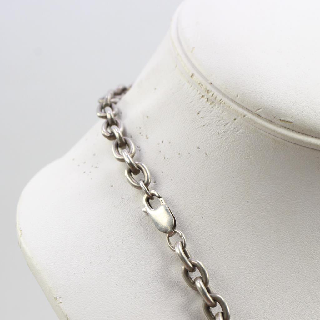 .800 Silver Cable Necklace | Property Room