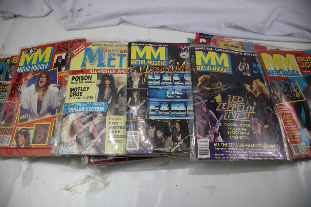 80's Metal Magazines 20+ pieces | Property Room
