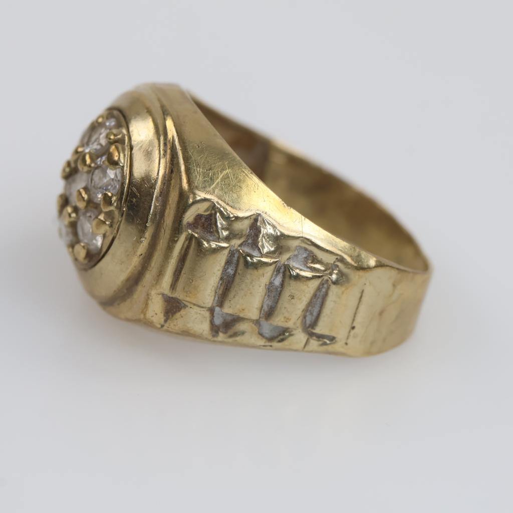 8kt Gold Clear Stone Ring | Property Room