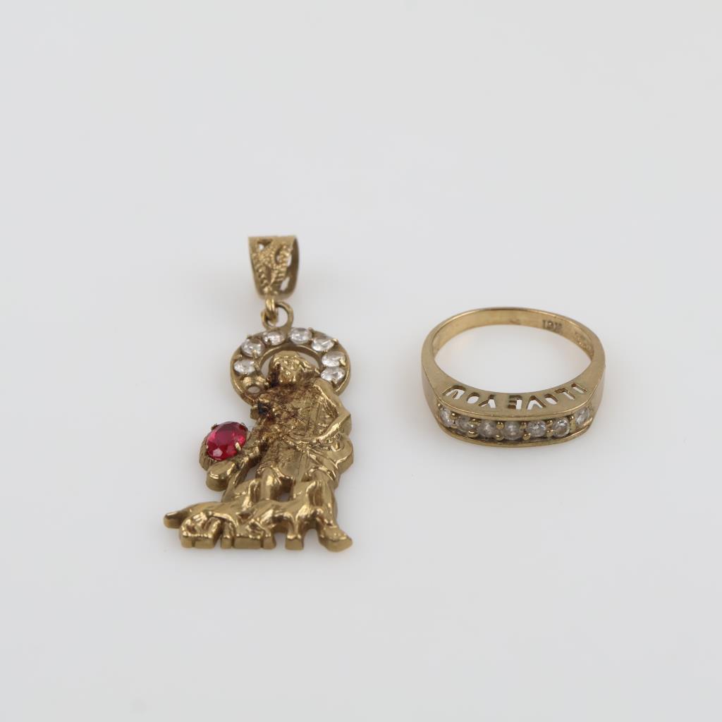 8kt Gold Jewelry, 2 Pieces | Property Room