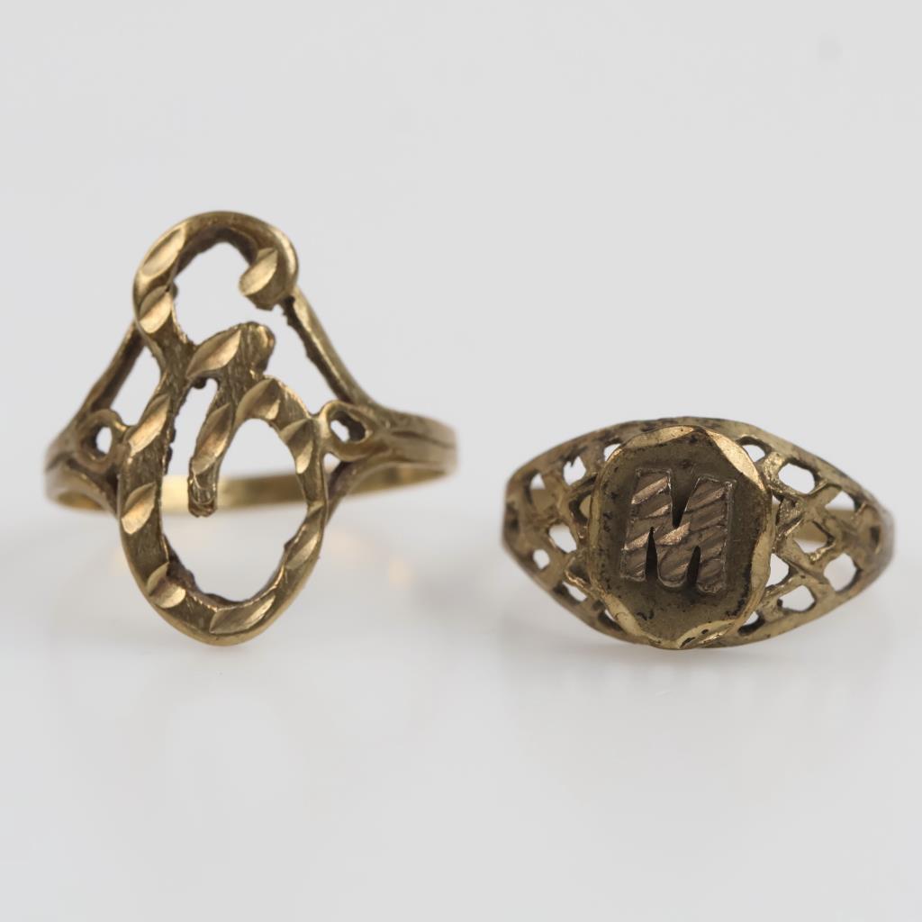 8kt Gold Jewelry, 2 Rings | Property Room