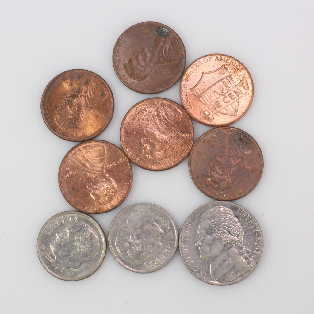 9 Assorted US Coins | Property Room