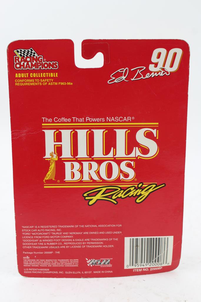 #90 Racing Champions Hills Bros Ed Berrier Diecast Car | Property Room