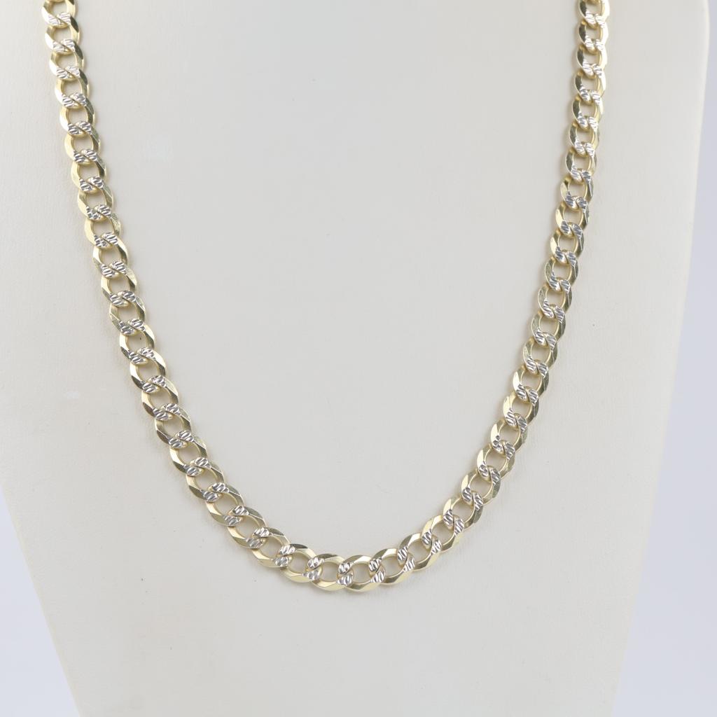 .900 Silver Curb Chain Necklace | Property Room