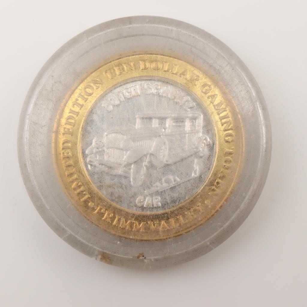 .999 Silver And Brass Primm Valley Gaming Token | Property Room