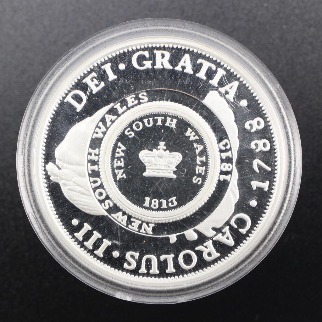 .999 Silver Australian Holey Dollar And Dump Commemorative Coin ...