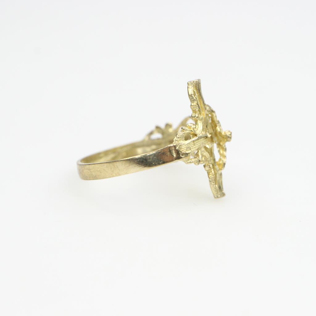 9k Gold Religious Ring | Property Room