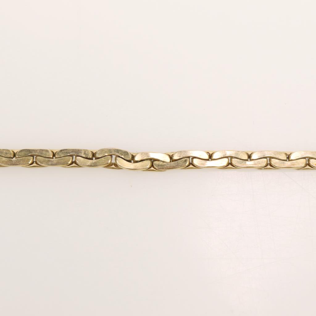 9kt Gold C Link Chain Bracelet | Property Room