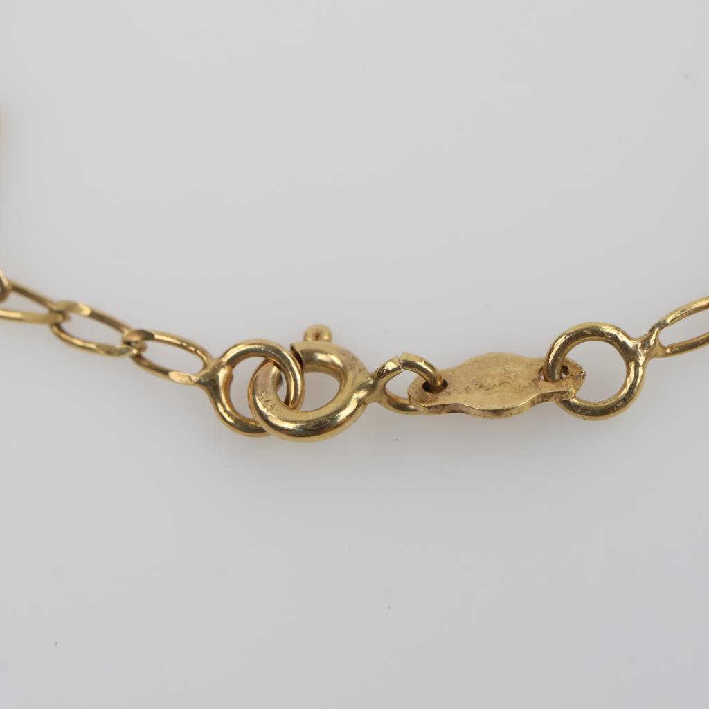 9kt Gold Name Plate Bracelet | Property Room