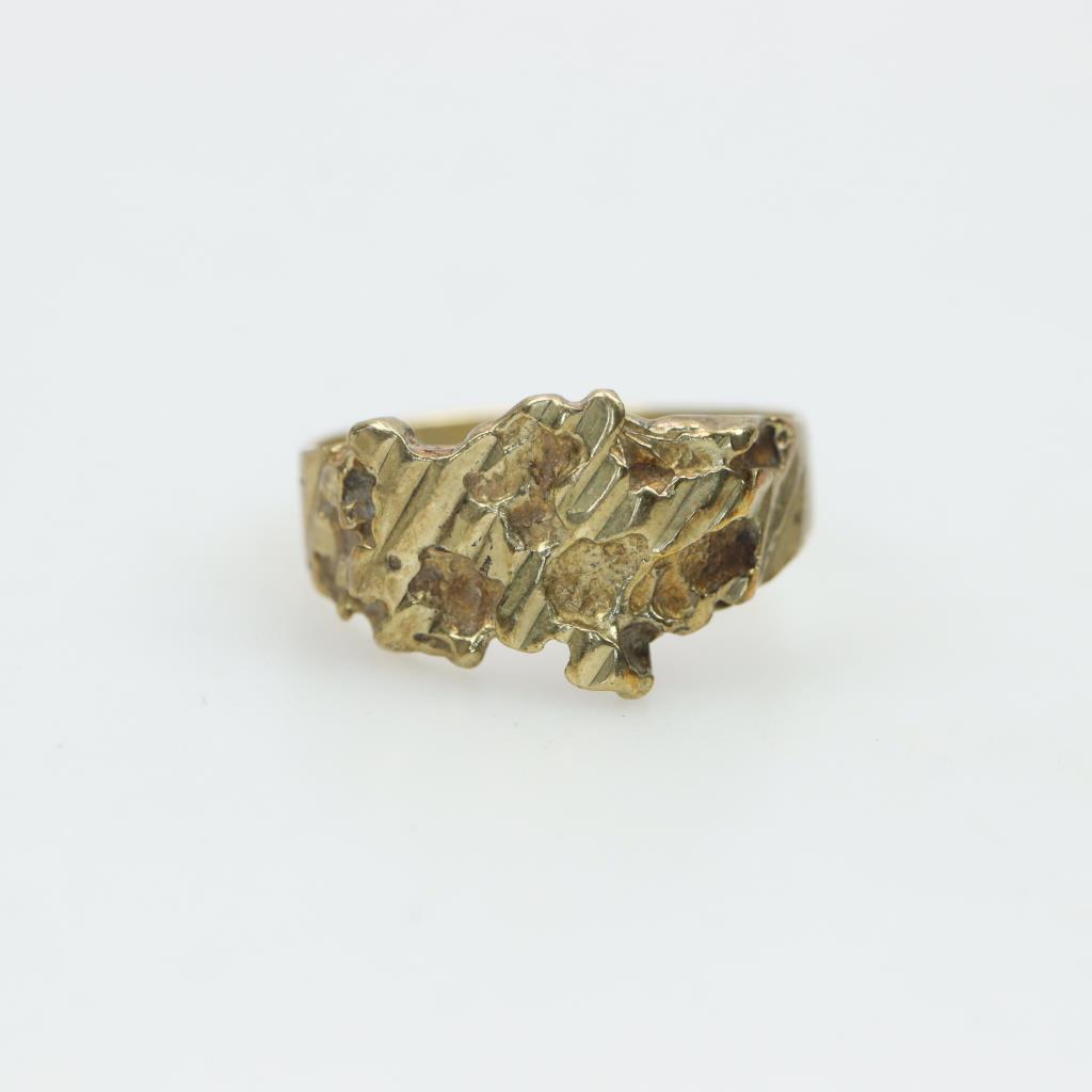 9kt Gold Raw Nugget Ring | Property Room