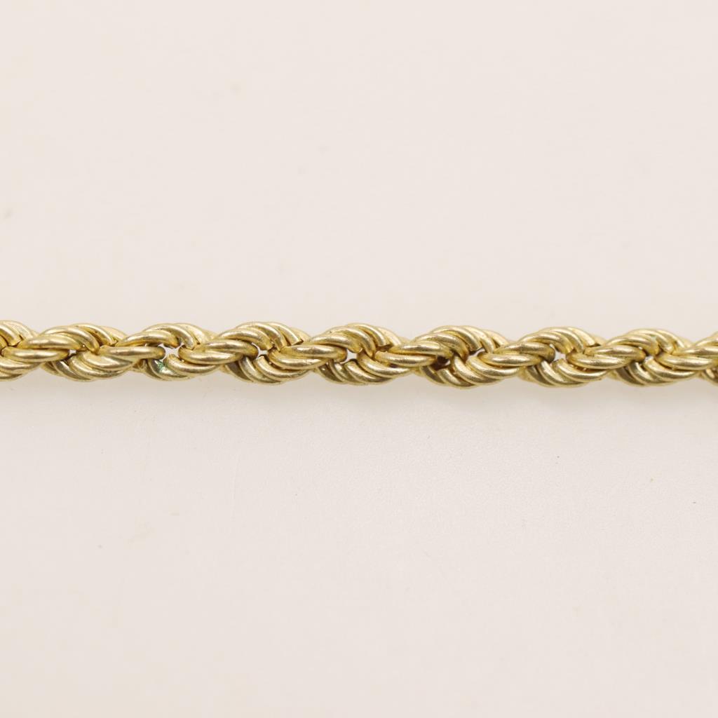 9kt Gold Rope Chain Necklace | Property Room