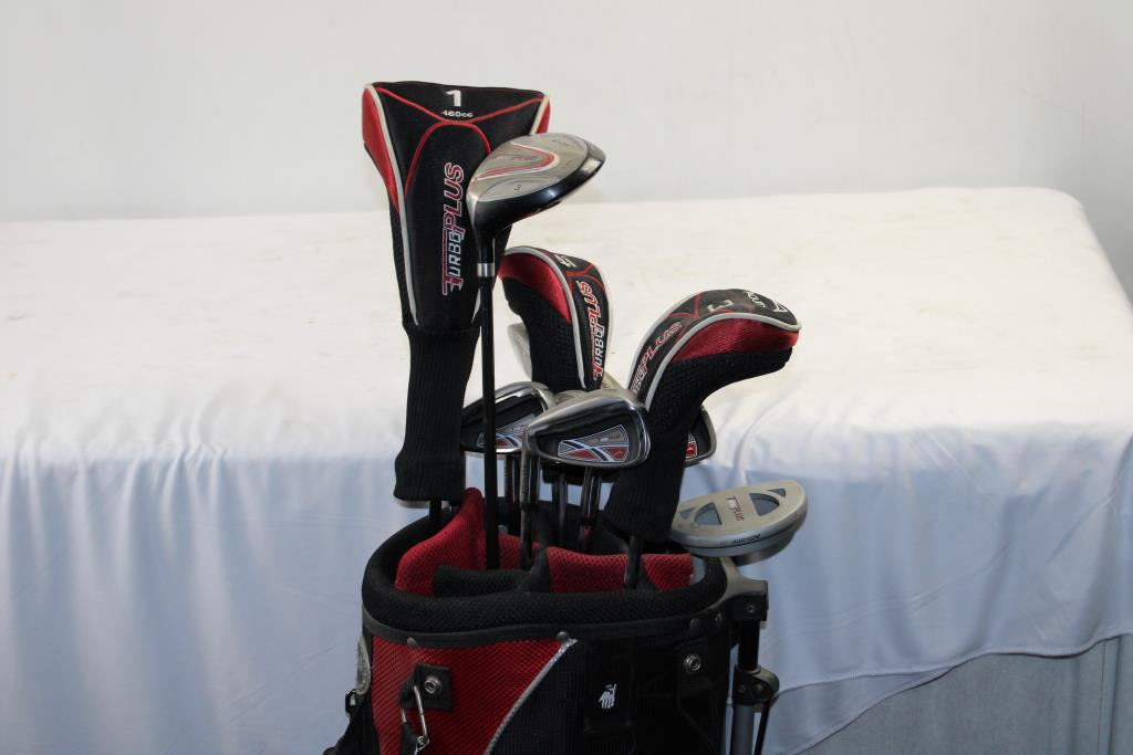 Acuity Golf Bag With Golf Clubs, 11 Pieces | Property Room