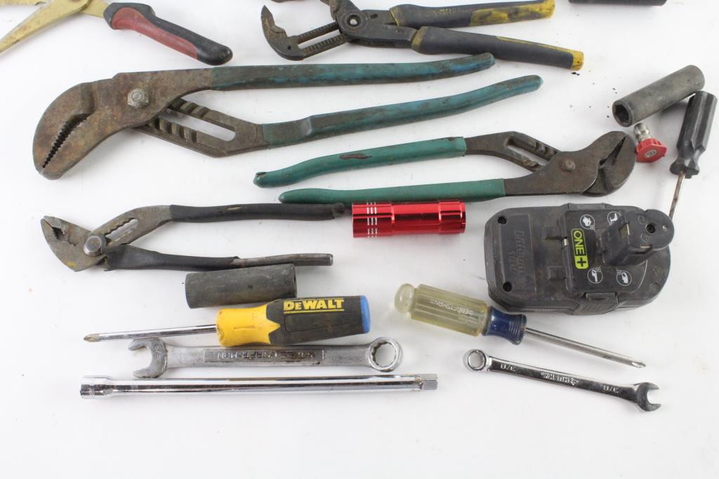Adjustable Wrench, Channel Locks, And More, 10+ Pieces | Property Room
