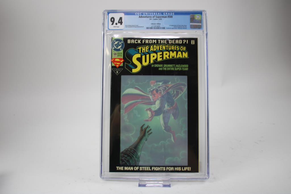 Adventures Of Superman #500 CGC 9.4 | Property Room