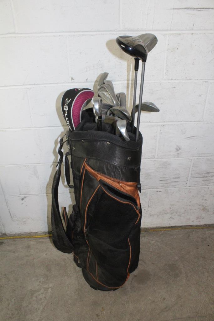 Affinity Golf Bag With Clubs, 12 Pieces | Property Room