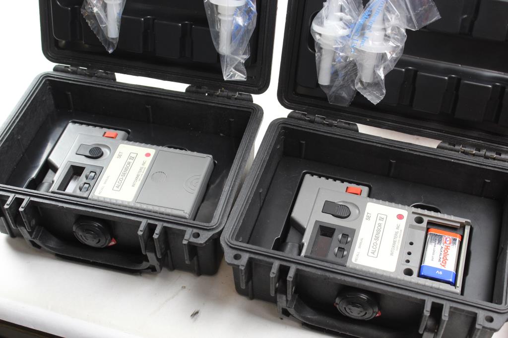 Alco Sensor IV Intoximeters, Phillips Medical Cases: 5 Items | Property ...