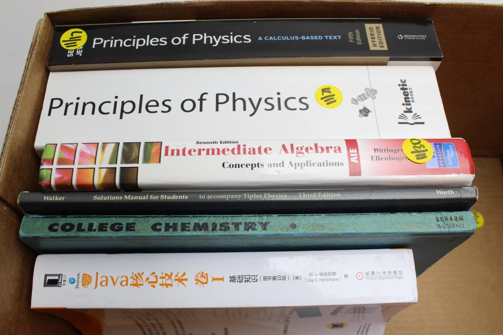 Algebra, Physics, Debating+ More Assorted Books 10 Pieces | Property Room