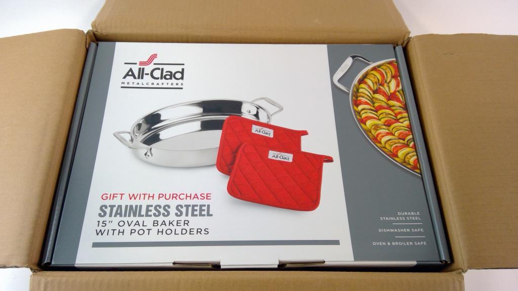 All Clad Metalcrafters 15" Baker, 2 Pieces | Property Room
