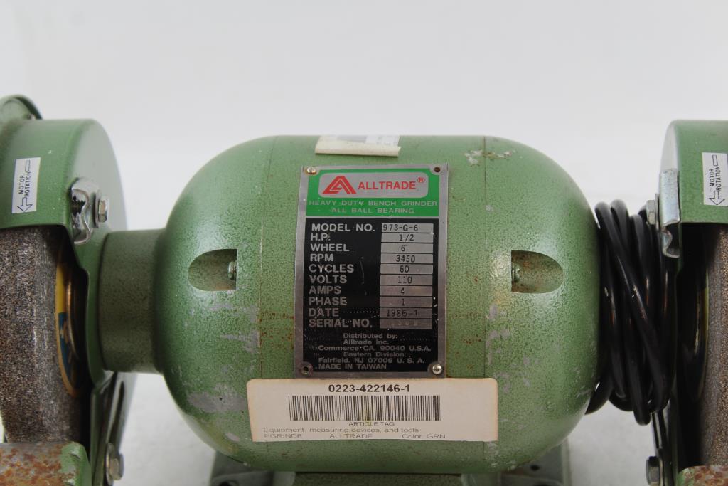 AllTrade Mod. 973-G-6 Table Grinder | Property Room