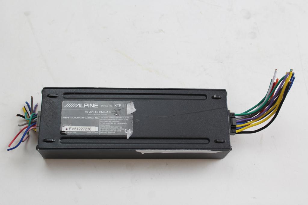 Alpine KTP-445A Head Unit Power Pack | Property Room