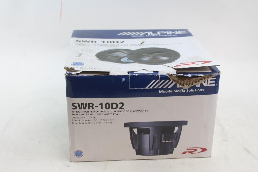 Alpine Swr-10D2 Type R Car Speakers | Property Room