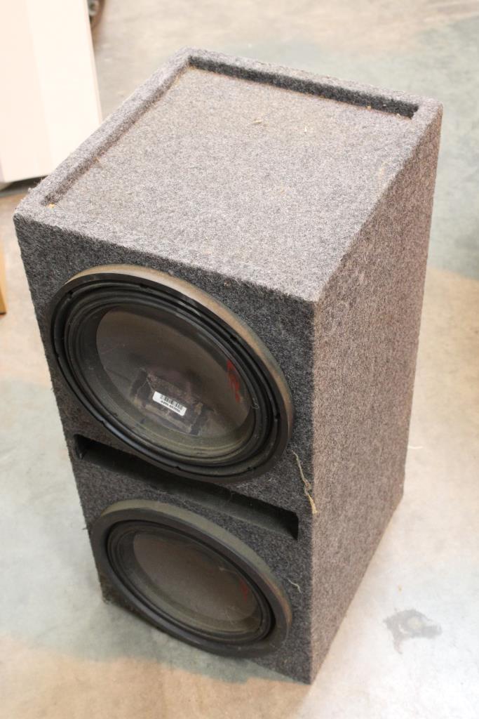 Alpine Type R Speakers In Carpeted Box | Property Room