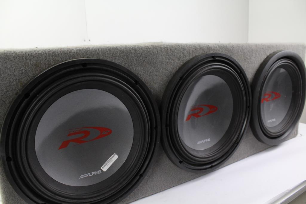 Alpine Type R Speakers In Speakerbox | Property Room