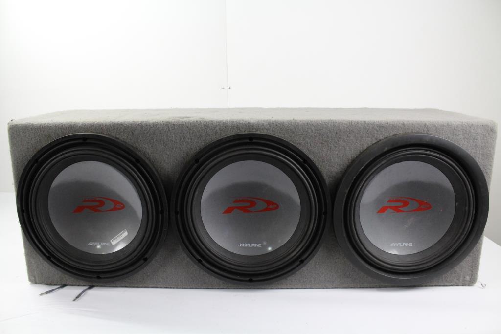 Alpine Type R Speakers In Speakerbox | Property Room