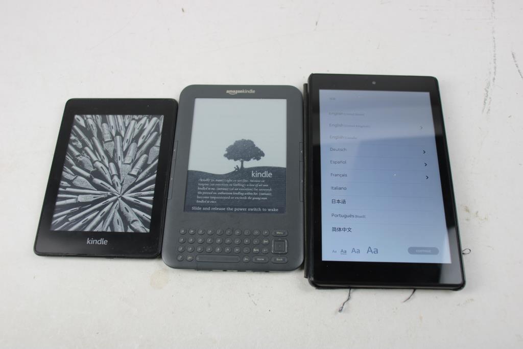Amazon, Kindle, Tablet, 3 Pieces | Property Room