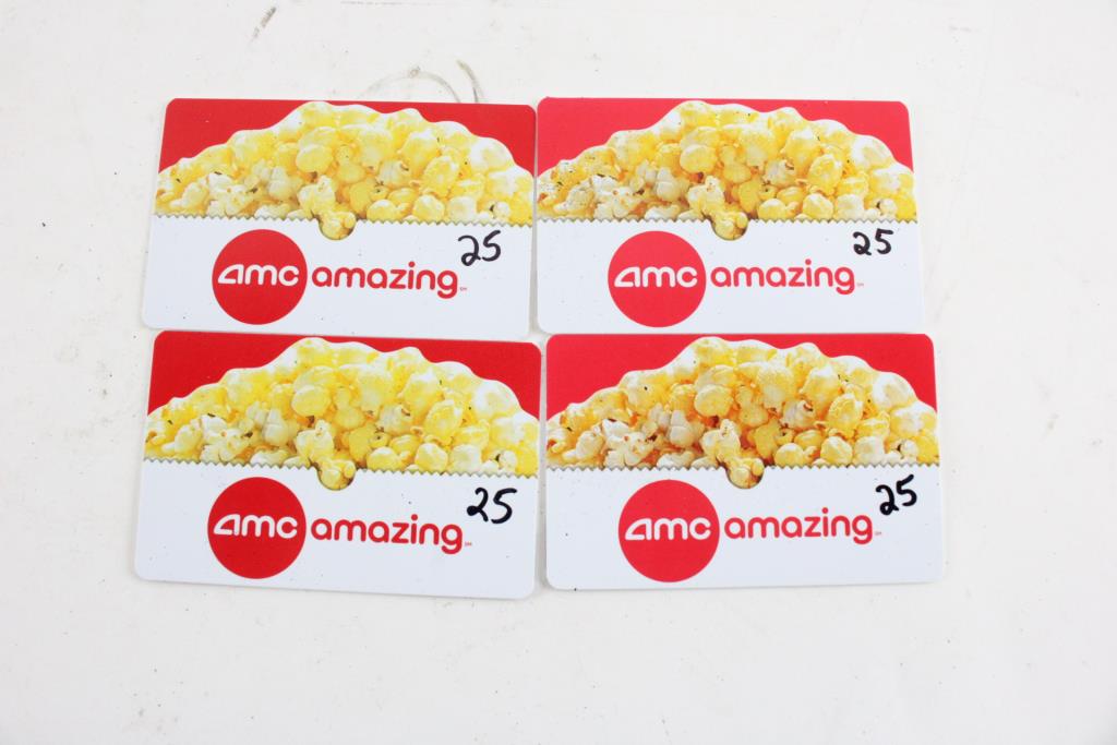 AMC Gift Cards, 4 Pieces | Property Room