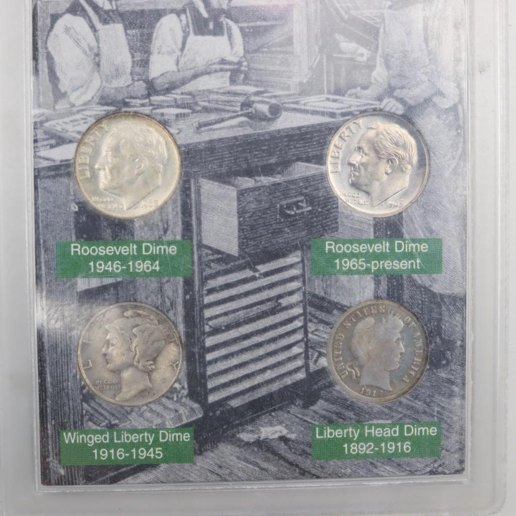 American Dimes Of The 20th Century, US 4 Coins | Property Room