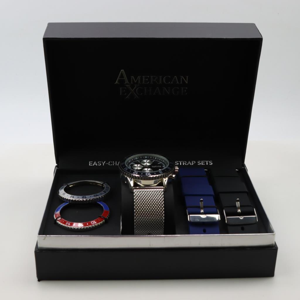 American Exchange Easy-Change Bezel & Strap Watch Set | Property Room