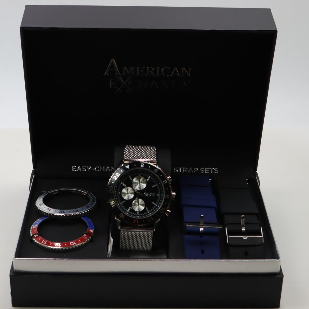 American Exchange Easy-Change Bezel & Strap Watch Set | Property Room