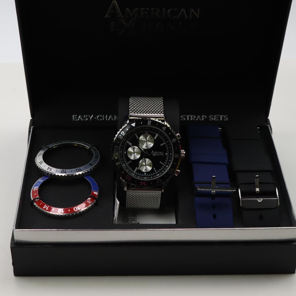 American Exchange Easy-Change Bezel & Strap Watch Set | Property Room