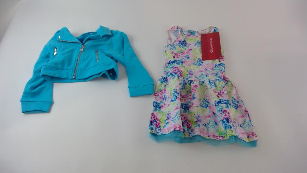 American Girl Mixed Print Dress And Moto Jacket | Property Room