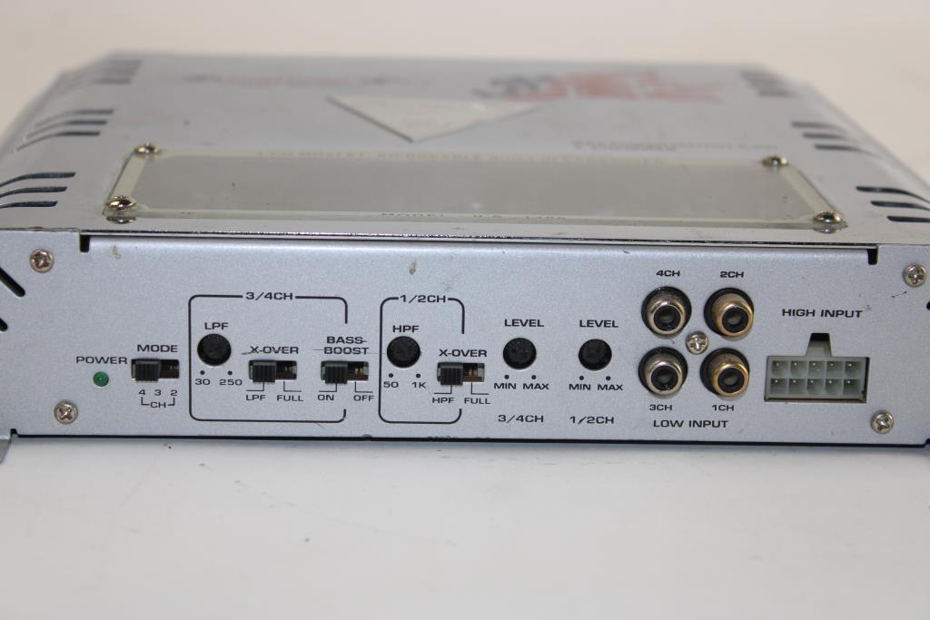 American Pro Bas Machine V.S.- 1406, 4 Ch MOSFET, Bridgeable Built In ...