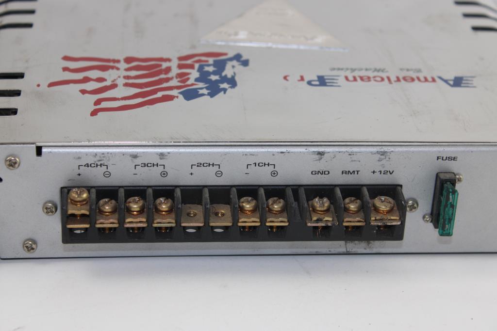 American Pro Bas Machine V.S.- 1406, 4 Ch MOSFET, Bridgeable Built In ...