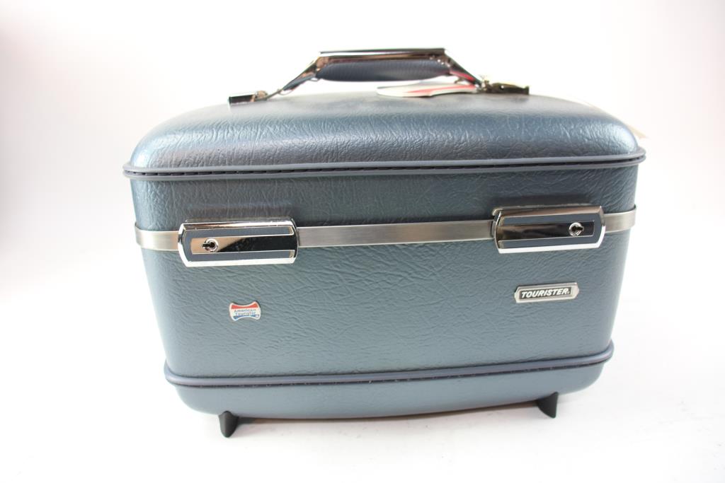 American Tourister Vintage Blue Train Case | Property Room