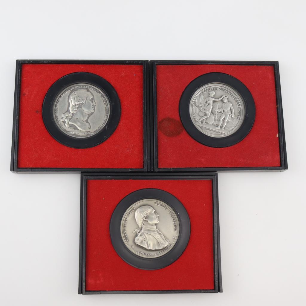 America's First Pewter Medals, 3 Pieces | Property Room