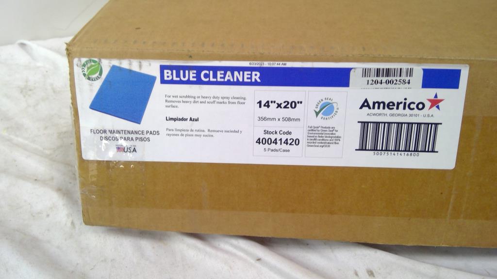 Americo Blue Cleaner Floor Maintenance Pads | Property Room
