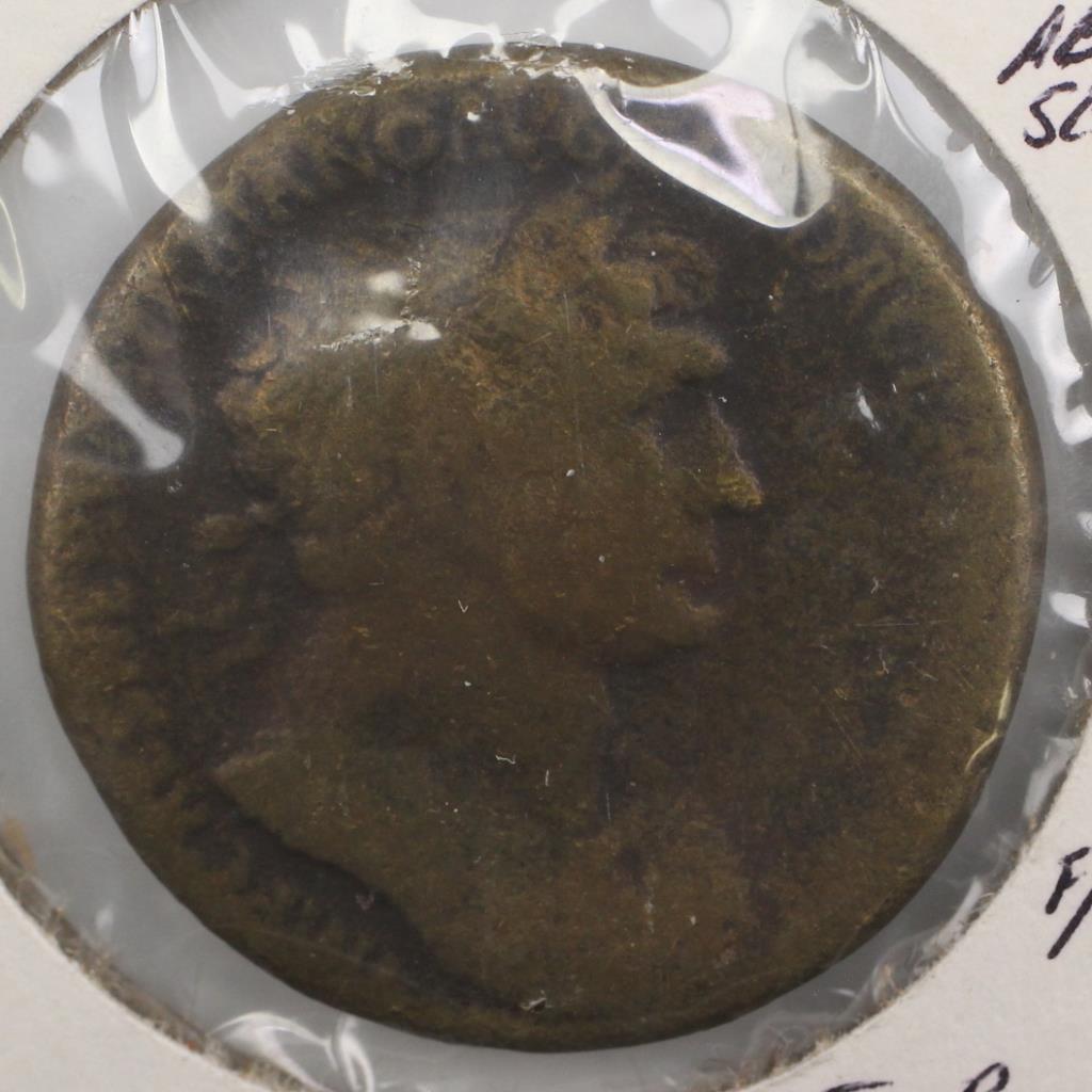 Ancient Roman Coin - Trajan Sestertius | Property Room