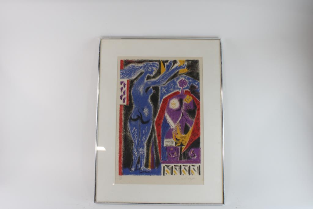 Andre Masson "Blue Venus" Lithograph, Numbered 74/145 | Property Room