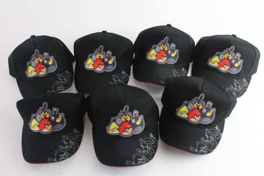 Animations Angry Bird Caps, 7 Pieces | Property Room